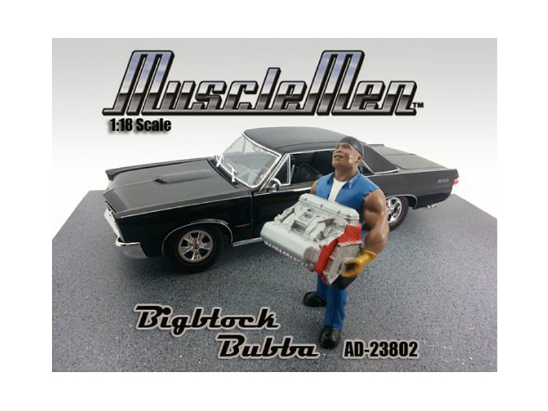 Musclemen Bigblock Bubba Figure for 1:18 Diecast Car Models by American ...