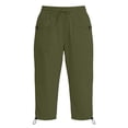 Cargo Capris For Women Pocket Everyday Street Style Summer Simple ...