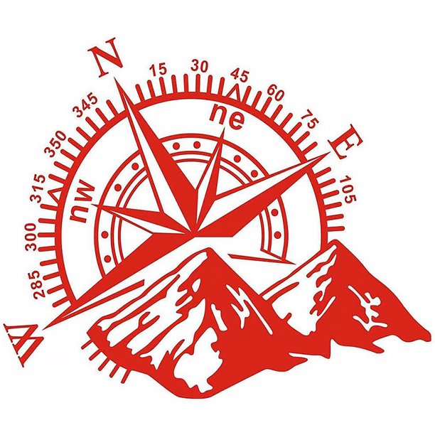Motorcycle Sticker Car Sticker Adventure Car Sticker Compass Car ...