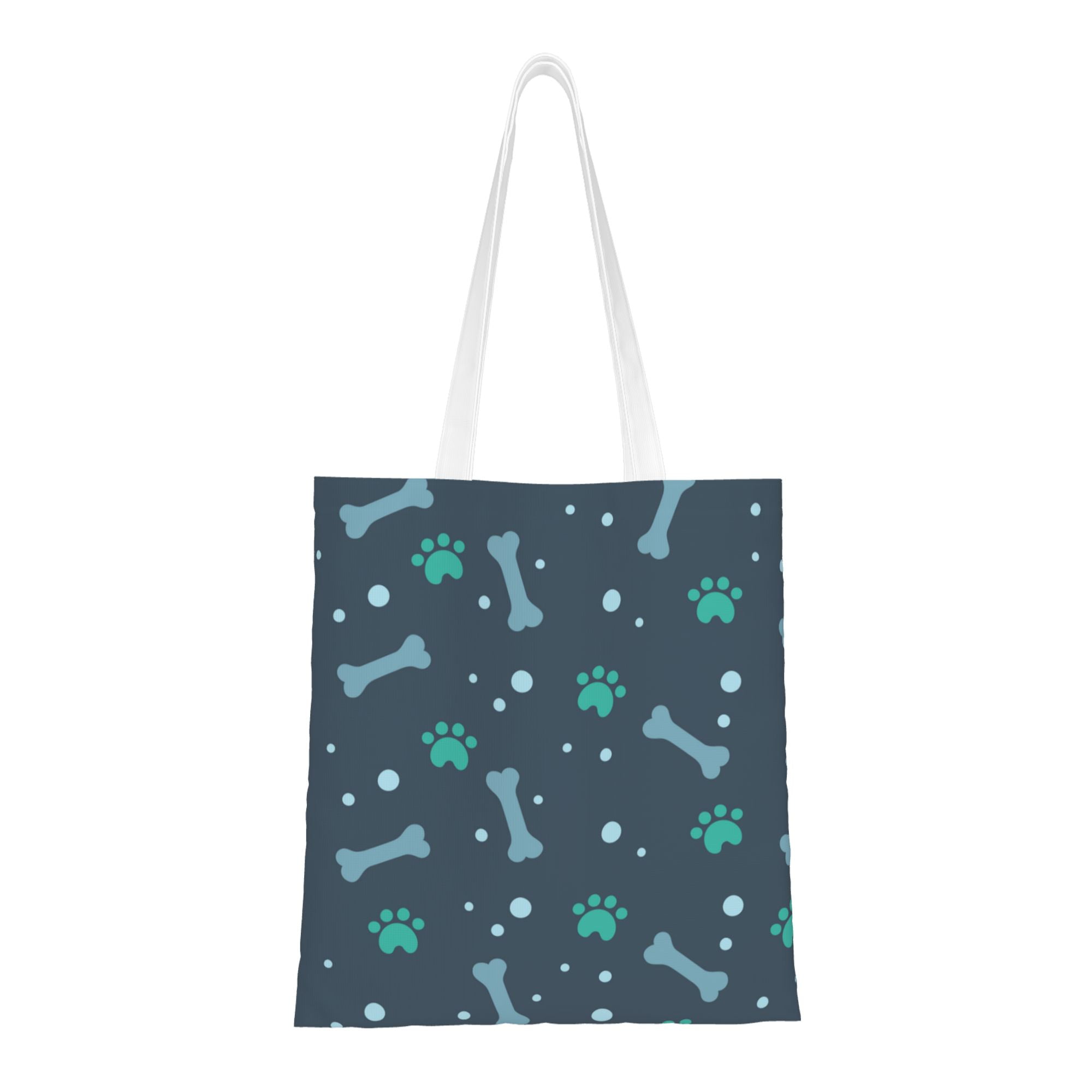 DouZhe Reusable Grocery Bags, Animal Bones Paws Foot Lightweight ...