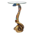 Design Toscano Renenutet Egyptian Cobra Goddess Glass-Topped Table ...