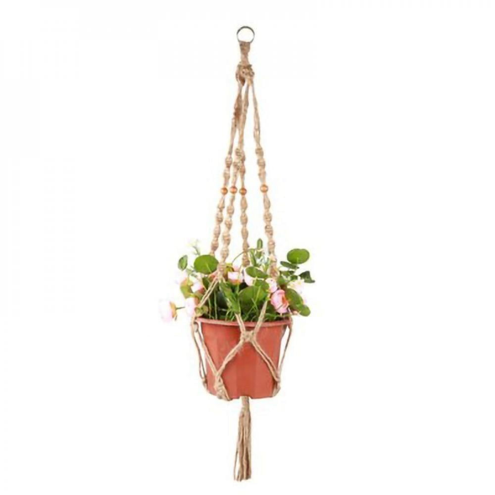 Flower Pot Net Bag Garden Decoration Green Plant Hanging Basket ...