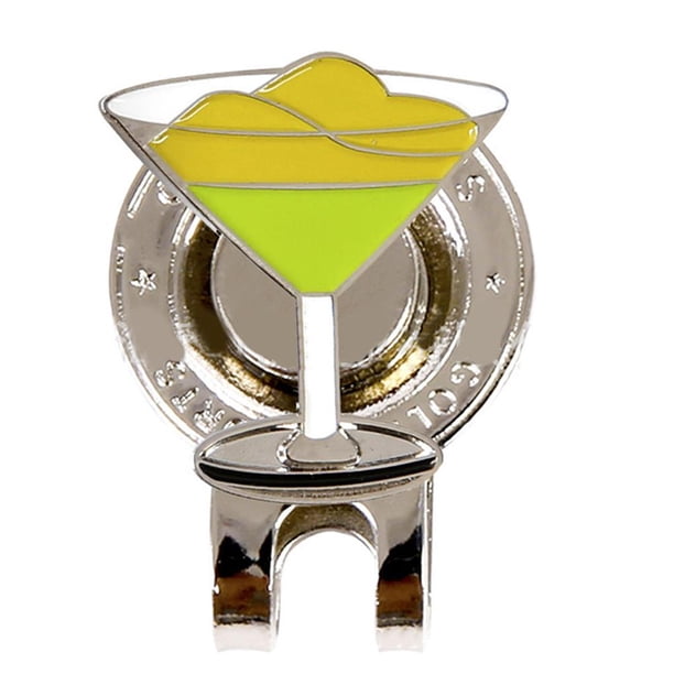 wolftale Magnetic Metal Hat Clip with Glass and Lemon Golf Ball Mark ...