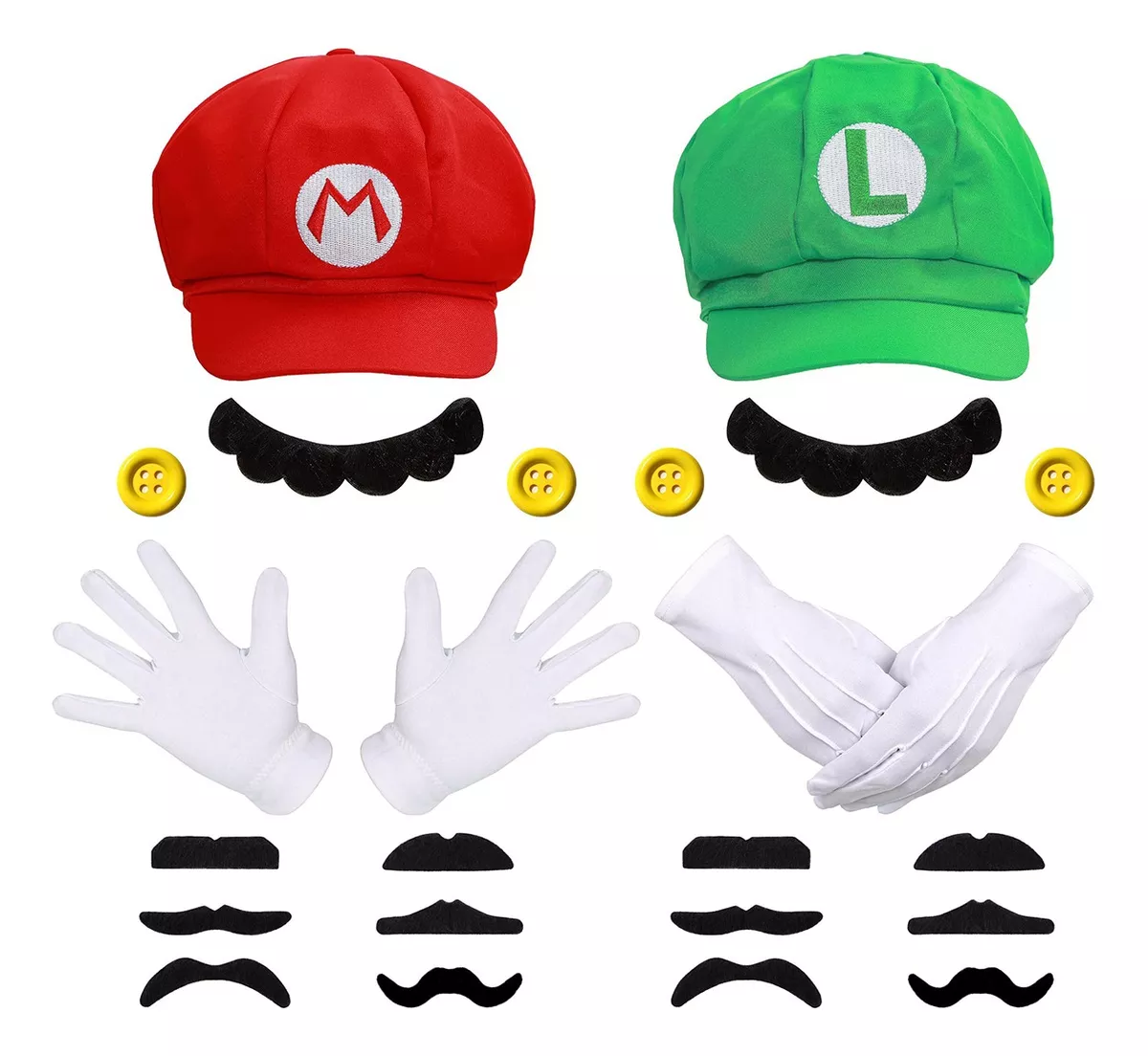 Disfraz Super Mario Bross Y Luigi Superheroe Para Adulto Set | Walmart ...