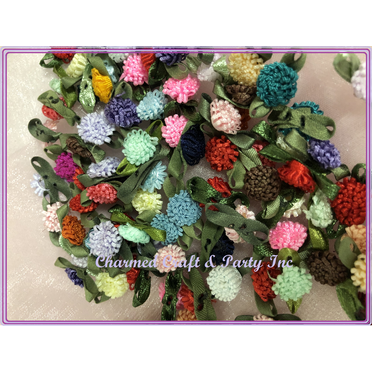 5Yards Flower Trim Ribbon Light Green Flower DIY Lace Applique Sewing ...