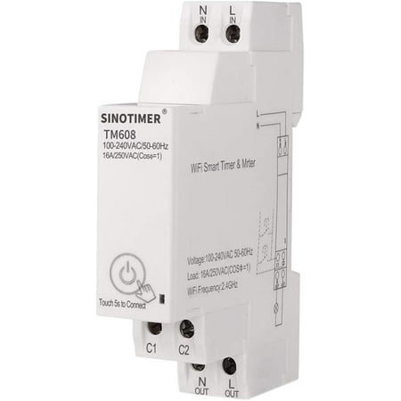 TM608 Single Phase WiFi Home Energy Meter with Timer Switch Remote Control by APP Multi ...