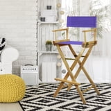 "30" Director's Chair Natural Frame-Purple Canvas" - Walmart.com