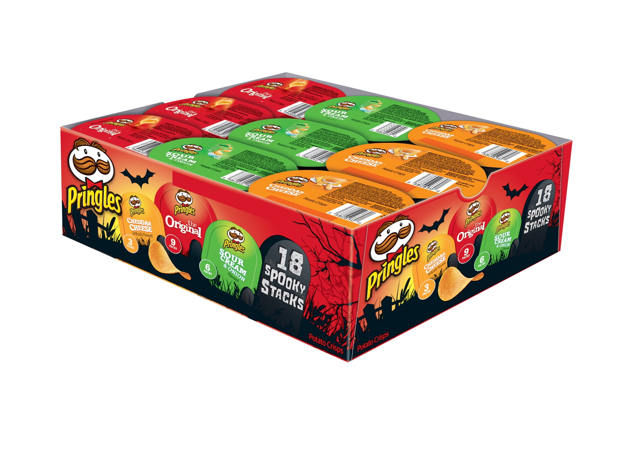 Pringles Halloween Spooky Stacks Original Potato Crisps Chips - 16oz ...