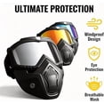 Betachable Full Face Goggle Mask, Anti-Ultraviolet Radiation, Anti-Dust ...