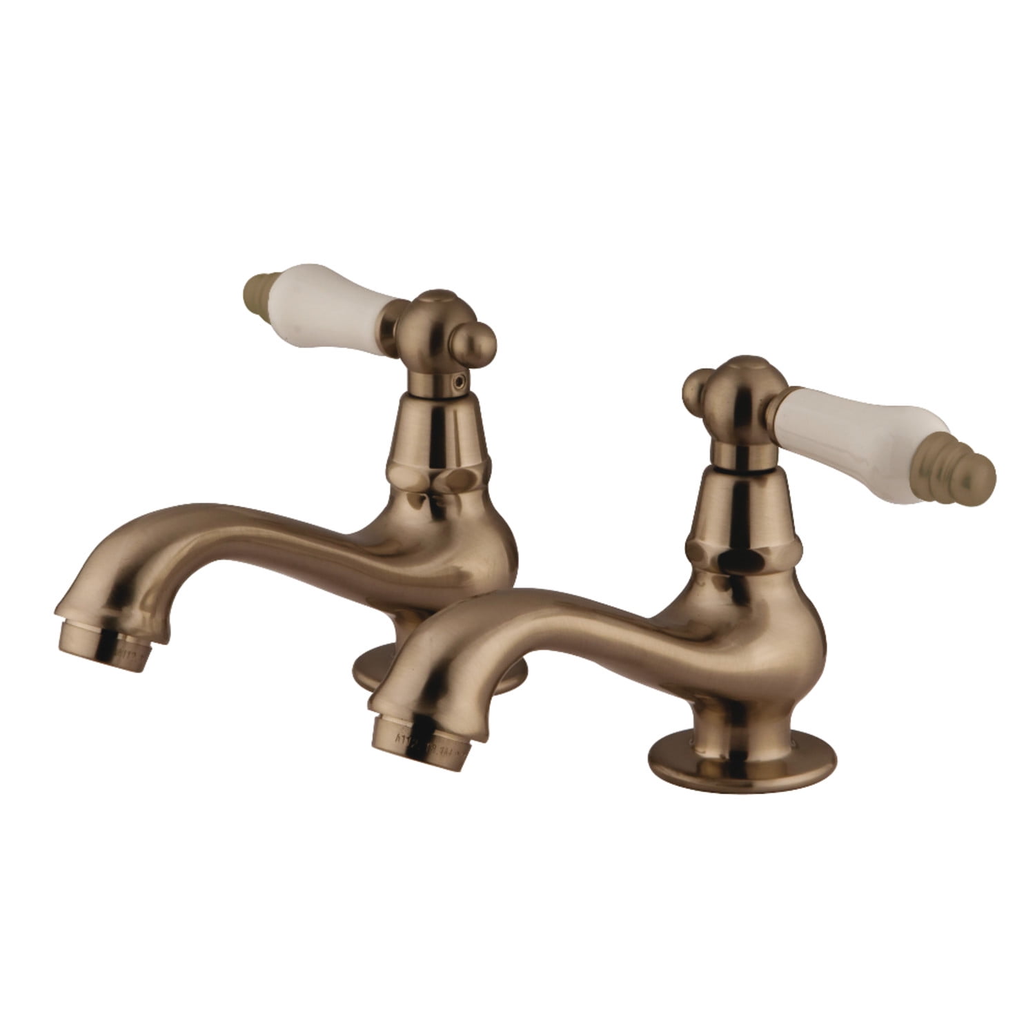 Kingston Brass KS1108PL Heritage Basin Tap Faucet, Brushed Nickel ...