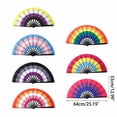 ANXPTIME Summer Cooling Fan Folding Hand Fans Rainbows Fans Dance ...