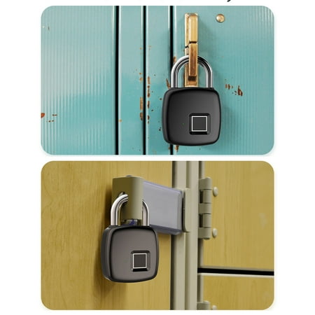 Rechargeable Automatic Fingerprint Padlock Cabinet Smart Combination ...