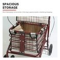 Elderly-Friendly Lightweight Folding Four-Wheel Walker with Seat ...