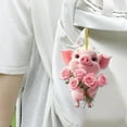 HZLXW Piggy Pendant Cute Swinging Pig Rearview Mirror Pendant, Acrylic ...