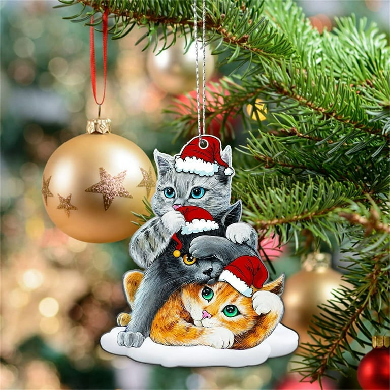 Funny Cat Christmas Tree