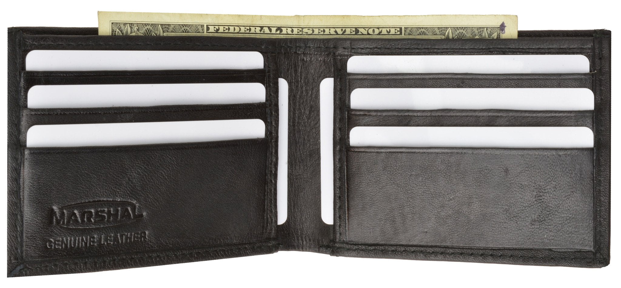 Bifold Lambskin Leather Outside ID Window Mens Wallet 1358 (C ...
