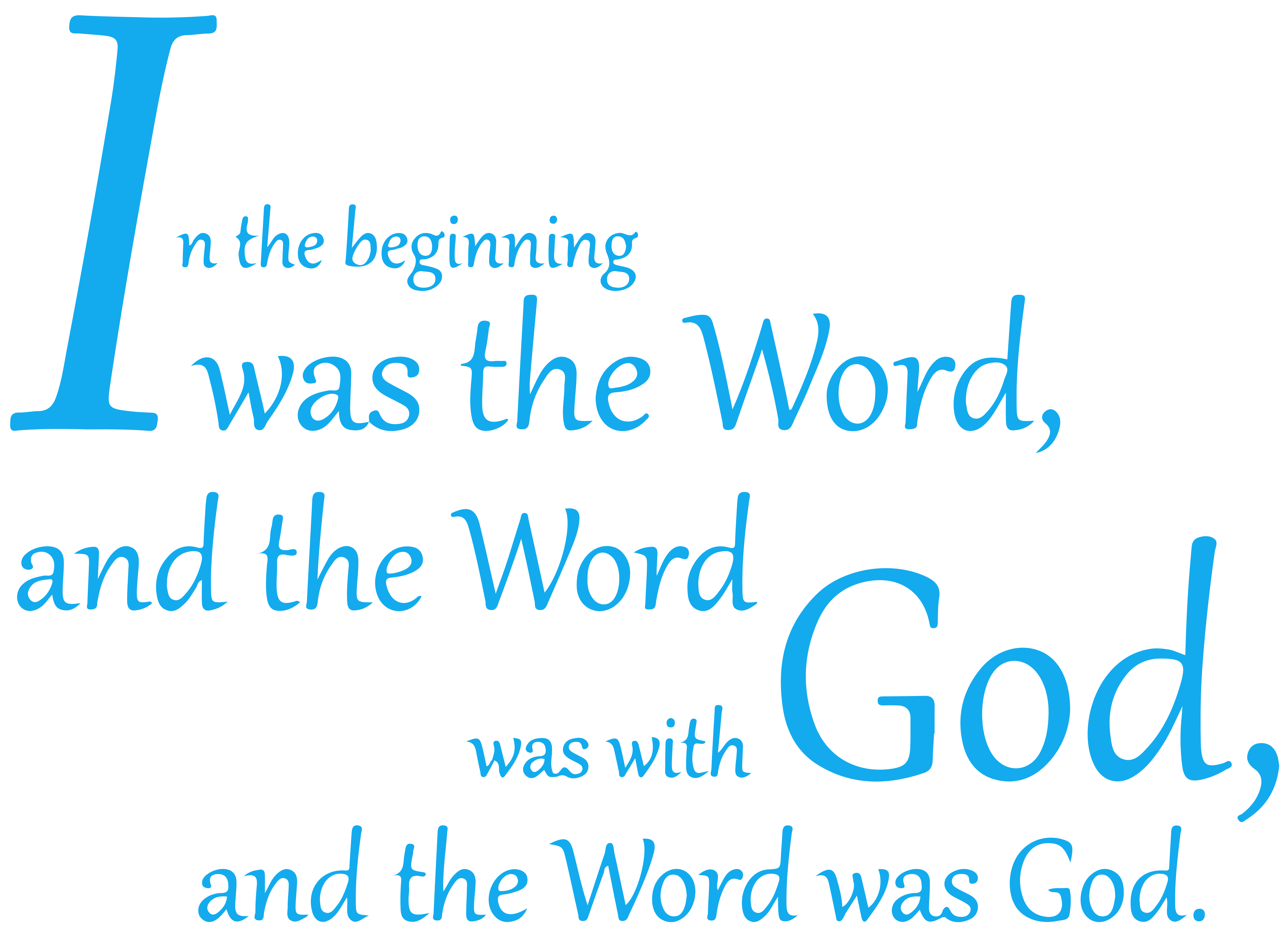 In the beginning I was the word, and the wordâ ¦ Vinyl Decal Sticker ...