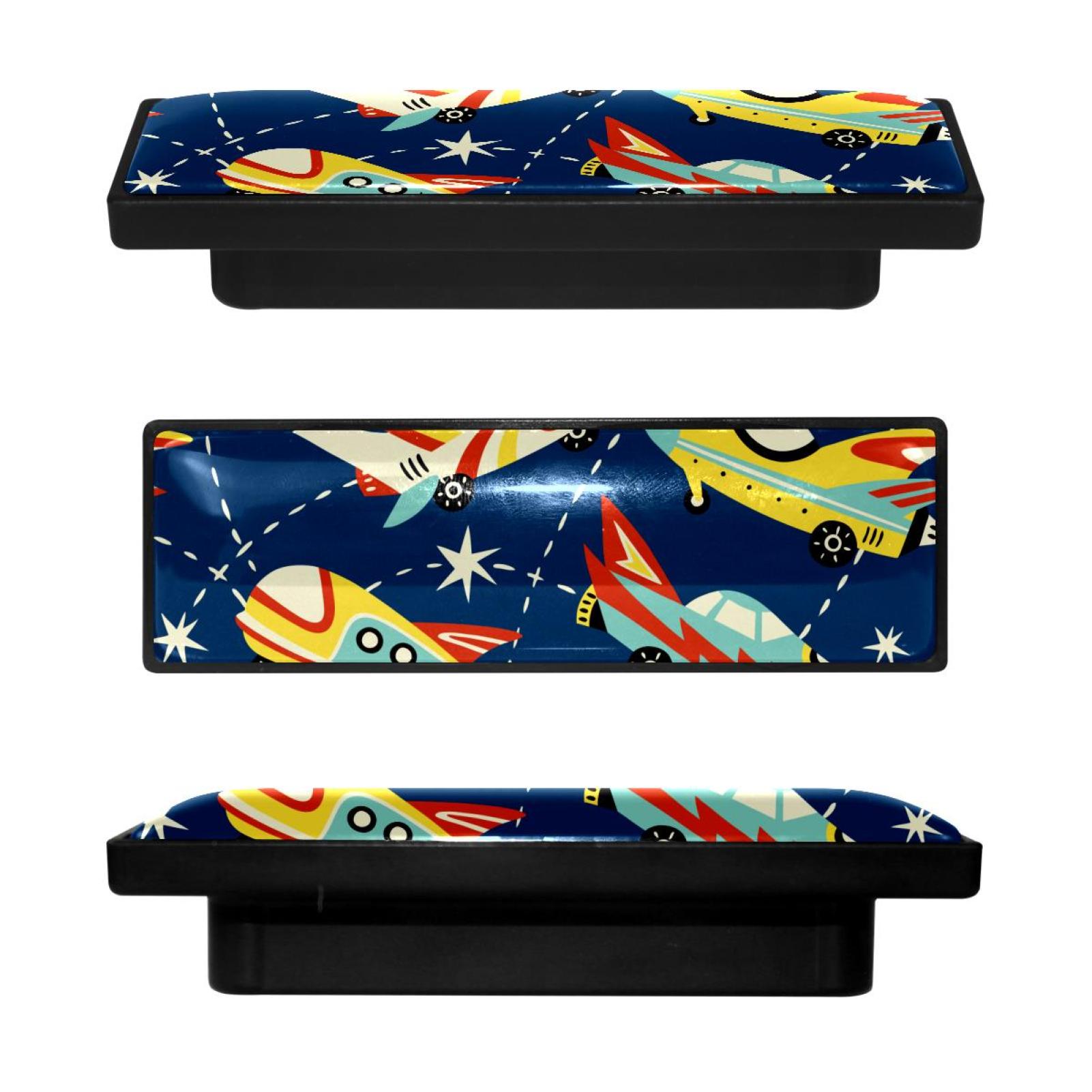 4 Pcs Rectangle Cabinet Handle Cupboard Knob Drawer Pulls Handle ...