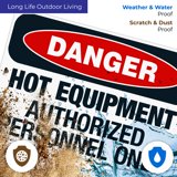 Hot Equipment Authorized Personnel Only Sign, OSHA Danger Sign, 24x36 ...