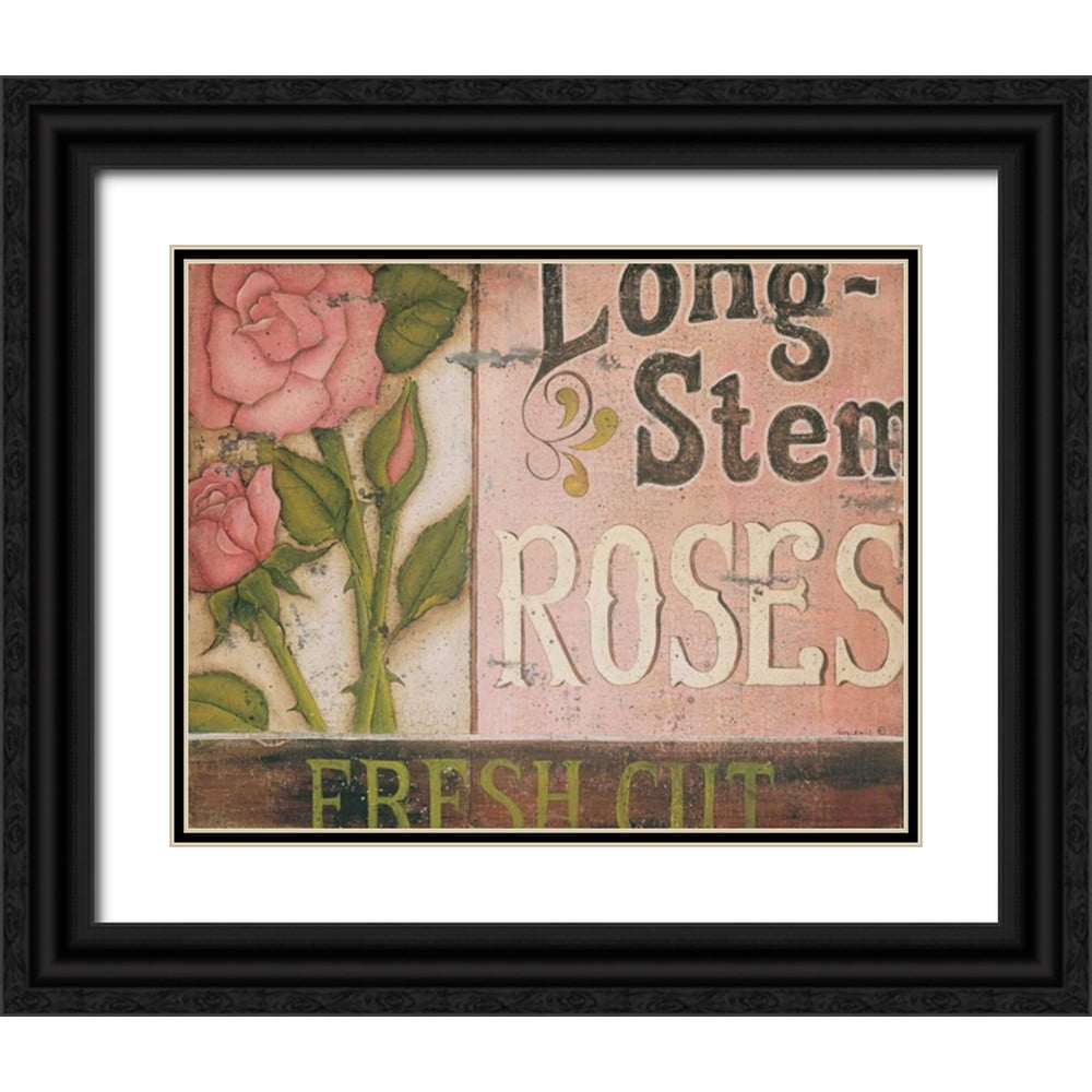 Lewis, Kim 14x12 Black Ornate Wood Framed with Double Matting Museum ...