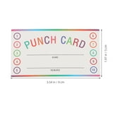 50 Sheets Behavior Punch Cards Reward Punch Cards Behavior Incentive ...