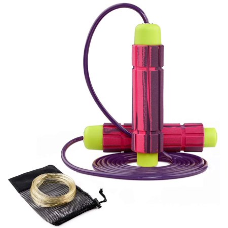 Weighted Tangle-Free with Ball Bearings, Skipping Rope for Exercise ...