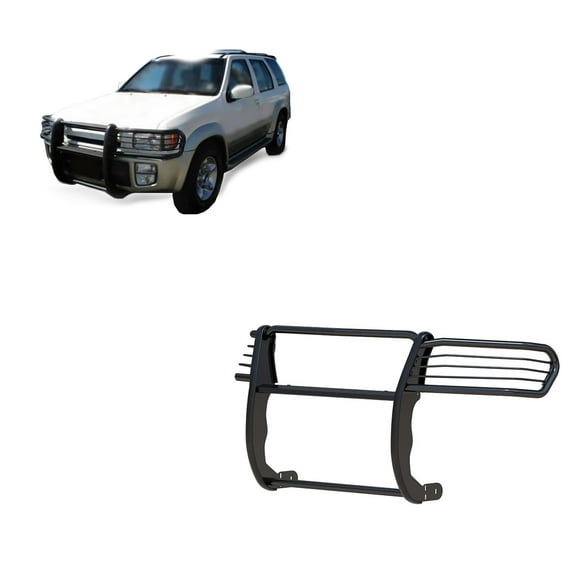 Black Horse Grille brush Bumper Guard Modular Black Compatible with ...