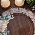 Efavormart 25 Pack Brown Rustic Wood Print 10" Paper Dinner Plates With ...
