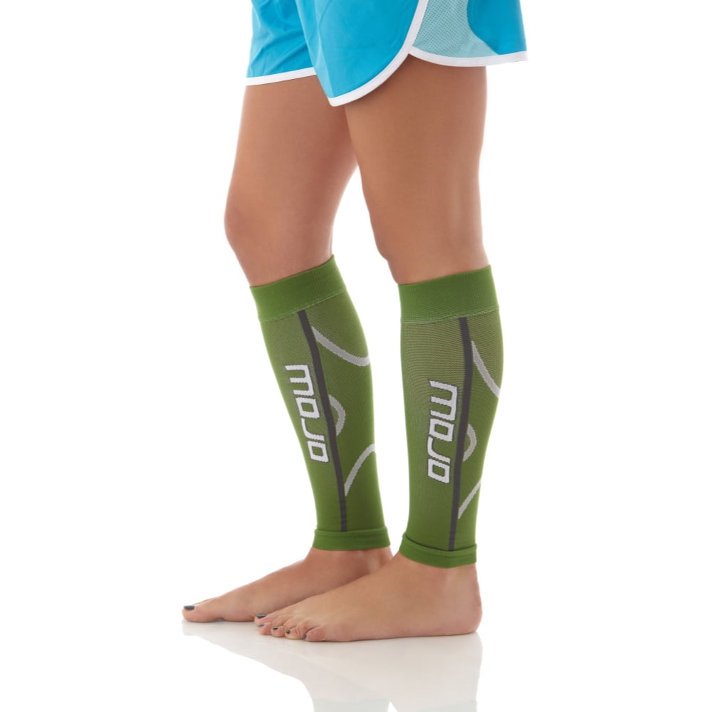 Mojo Footless Compression Socks for Men Circulation 20-30mmHg - Green ...