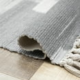 Bohemian Tufted Fringed Tassel Area Rug, 4 x 5.7 ft, Gray, 1 Pack ...