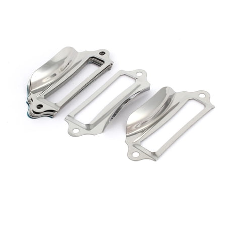 Cabinet Drawer Metal Card Tag Frame Label Holder Pull Handles 69mm Long ...