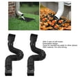 Extendable Gutter Downspout Extensions 2-Pack Black, Soft Hose Water ...