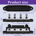 250A 12V Bus Bar Marine 12V,Power Distribution Block with Cover Screws ... 250A 12V Bus Bar Marine 12V,Power Distribution Block with Cover Screws ...