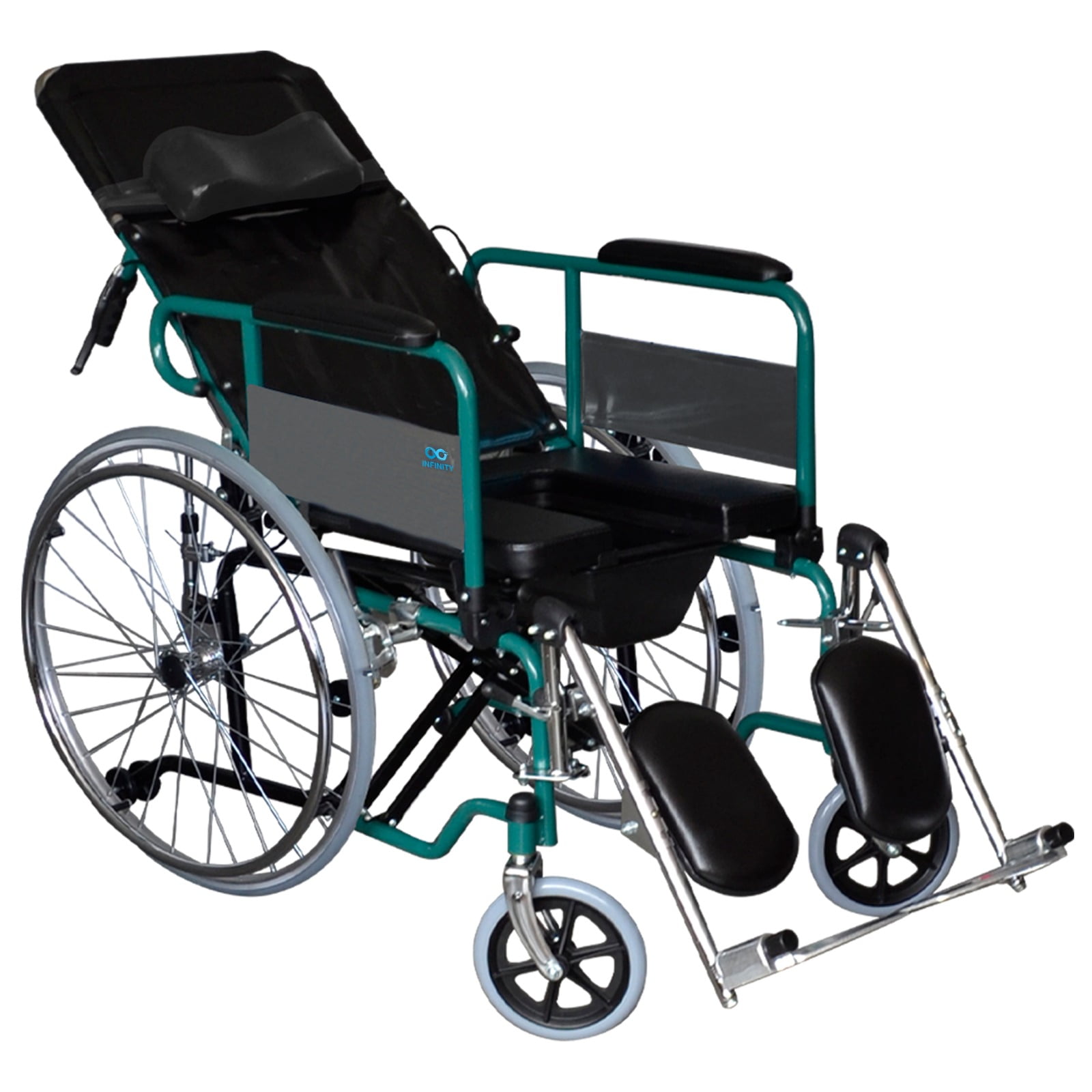 Silla de Ruedas Infinity Con Comodo y Respaldo Reclinable Tipo Cama ...