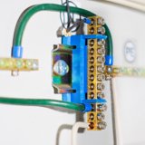 Terminal Grounding Bar Block Barrier Brass Strip 4 Positions Blue Pack ...