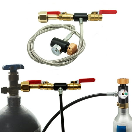 G1/2 CO2 Cylinder Refill Adapter Bottle Connector CO2 Soda Maker ...