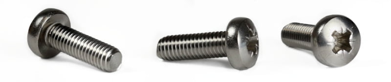 M2.5-0.45 x 10 mm Machine Screws / Pozi (Type Z) / Pan Head / Steel ...