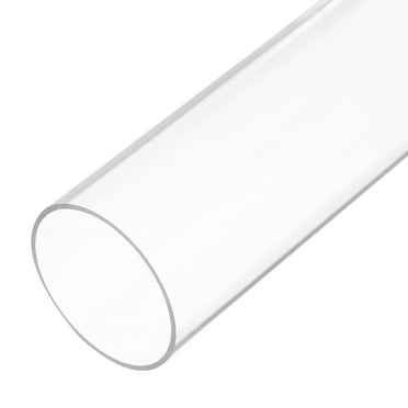 Acrylic Pipe Clear Rigid Round Tube 18mm ID 22mm OD 10" for Lamps and ...