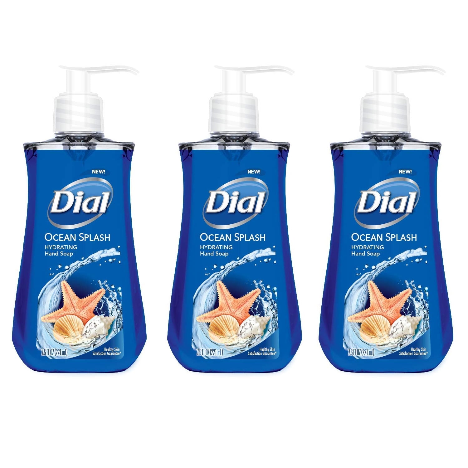 Dial Liquid Hand Soap, Ocean Splash, 7.5 Oz, 3 Pack - Walmart.com
