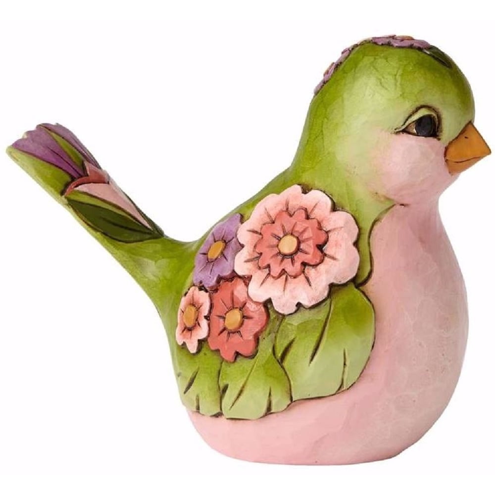 Jim Shore HWC Bright and Beautiful Green Floral Bird Figurine 4056960 ...