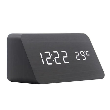 Triangular Clock Creative Voice Control LED school triangular digital ...