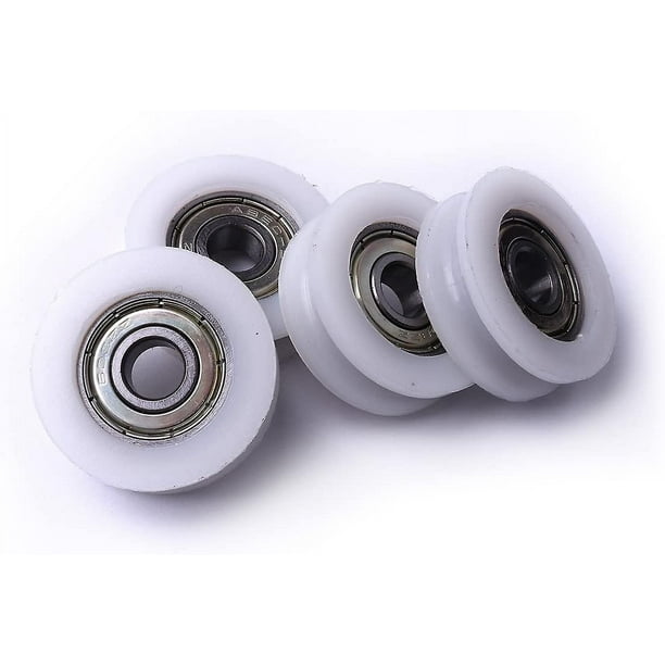 Set Of 5 Nylon Rollers With Grooves - For Sliding Gates, Corner Bars ...