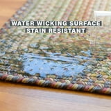 Homespice Rainforest Rectangular Braided Rugs and Rustic Area Rugs 4x6 ...