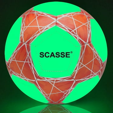 GlowCity Bright LED Soccer Ball, Size 5, Glows in the Dark, Battery ...