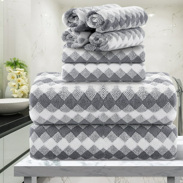 Smuge Extra Large Bath Towel Sets of 8, 2 Large Bath Towels Oversized ...