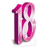 Star Cutouts SC629 Number 18 Cardboard Cutout Standup, Pink - Walmart.com