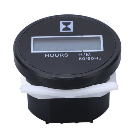 Digital Hour Meter, Hour Meter Gauge Portable ABS Shell Precise For Construction Machinery ...