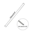 1.5mm x 150mm 304 Stainless Steel Solid Round Rod for DIY Craft - 5Pcs ...