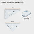 Uxcell 6piece Triangle Ruler Square Set 10cm 30/60 and 45/90 Degrees ...