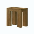 Plank+Beam Modern Solid Wood Rectangular Side Table for Living Room, 25 ...